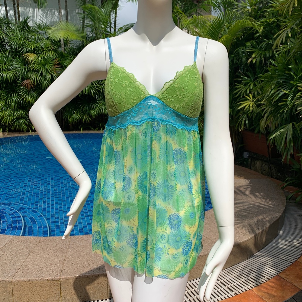 Victoria's Secret Floral Sheer Negligee - Gem